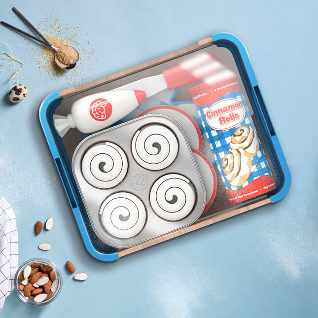 Pretend Cinnamon Roll Set – learning tree toys, books and games